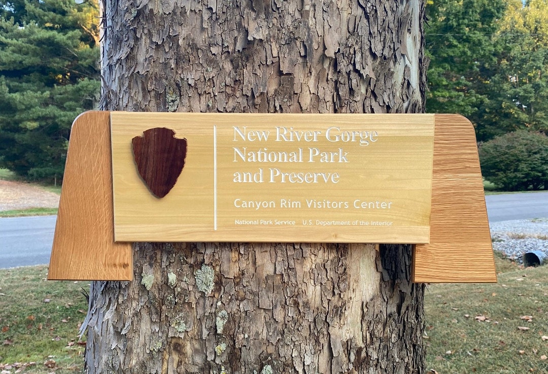 New River Gorge National Park Wall Art Decor Entrance Sign Replica West ...