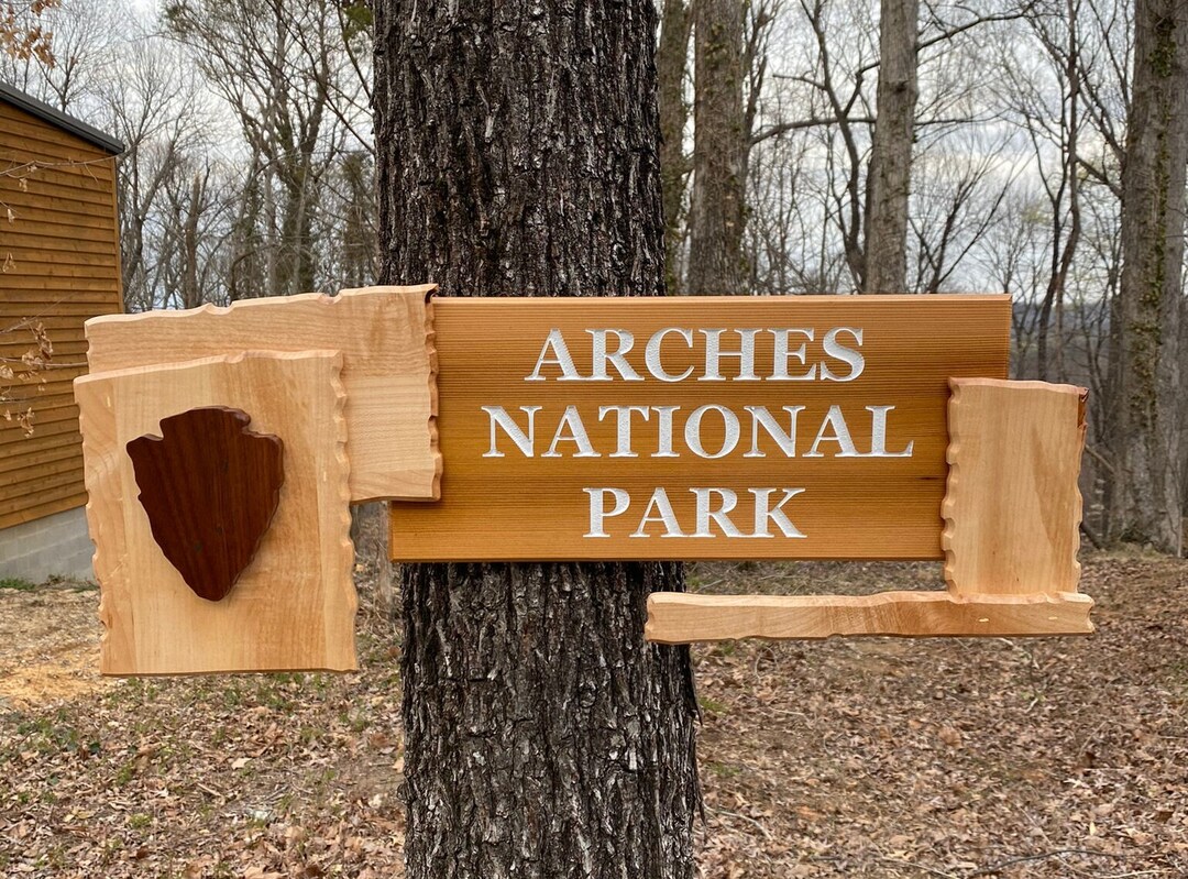 Arches National Park Wall Decor Art Entrance Sign Replica 28" Inches ...