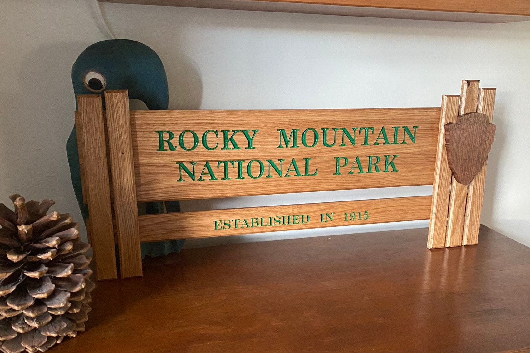 Rocky Mountain National Park Wall Art Entrance Sign Replica Estes Park ...