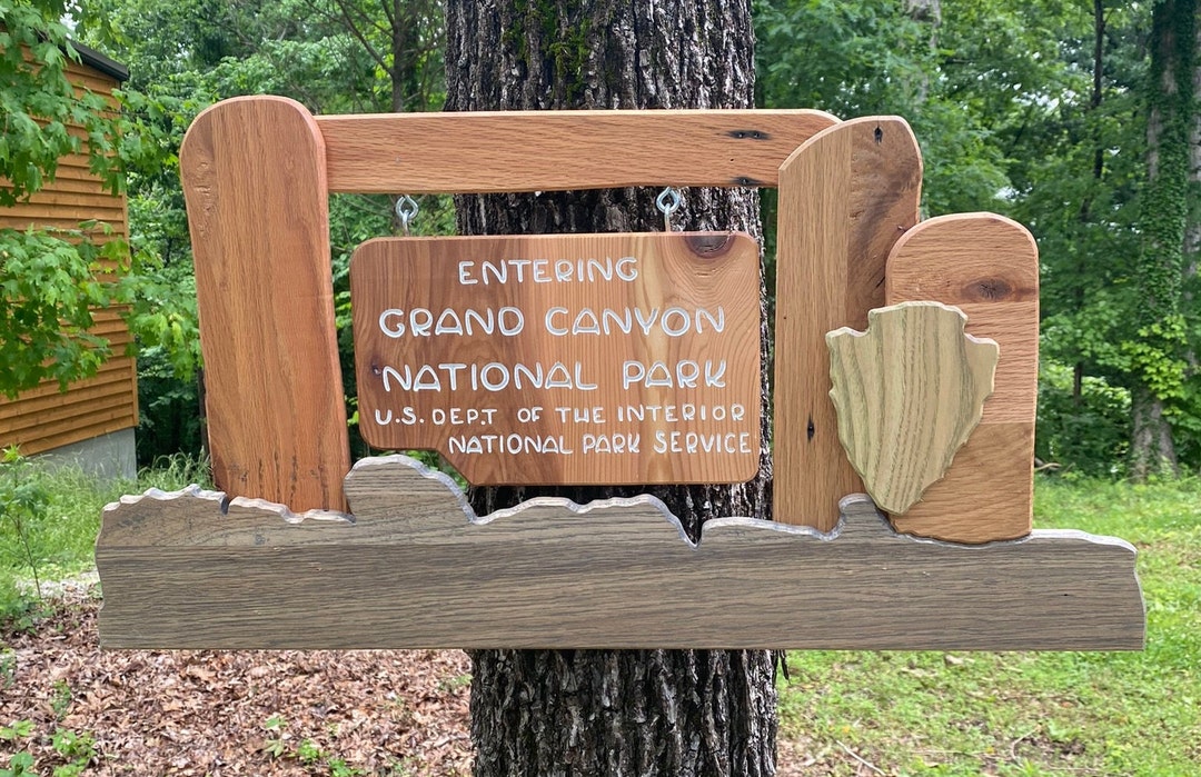 Grand Canyon National Park Wall Decor Arizona AZ Entrance Sign Deluxe ...