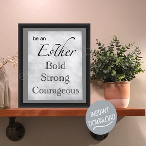 Esther Book of Esther Bold Strong Courageous Bible Related Saying ...