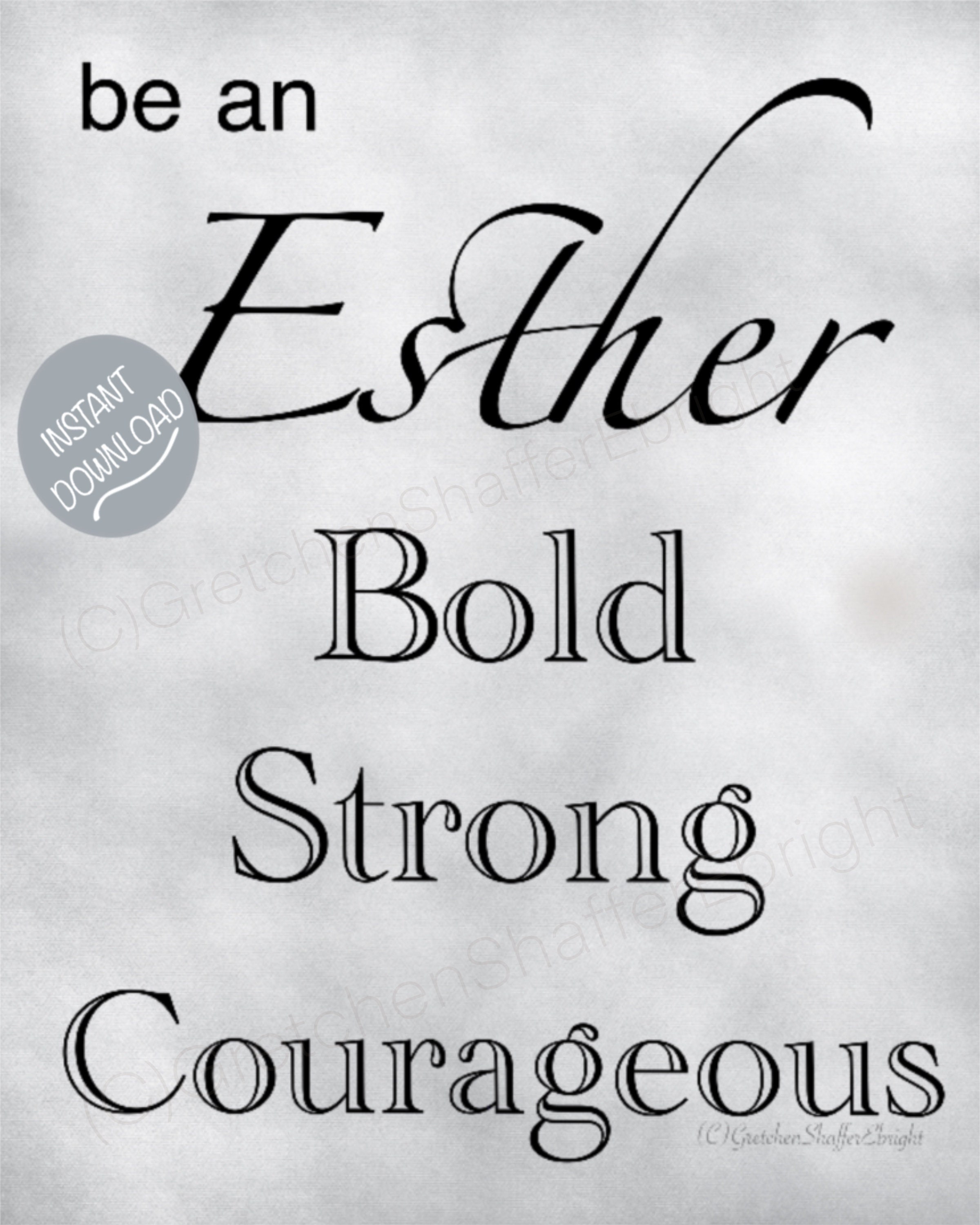 Esther Book of Esther Bold Strong Courageous Bible Related Saying ...