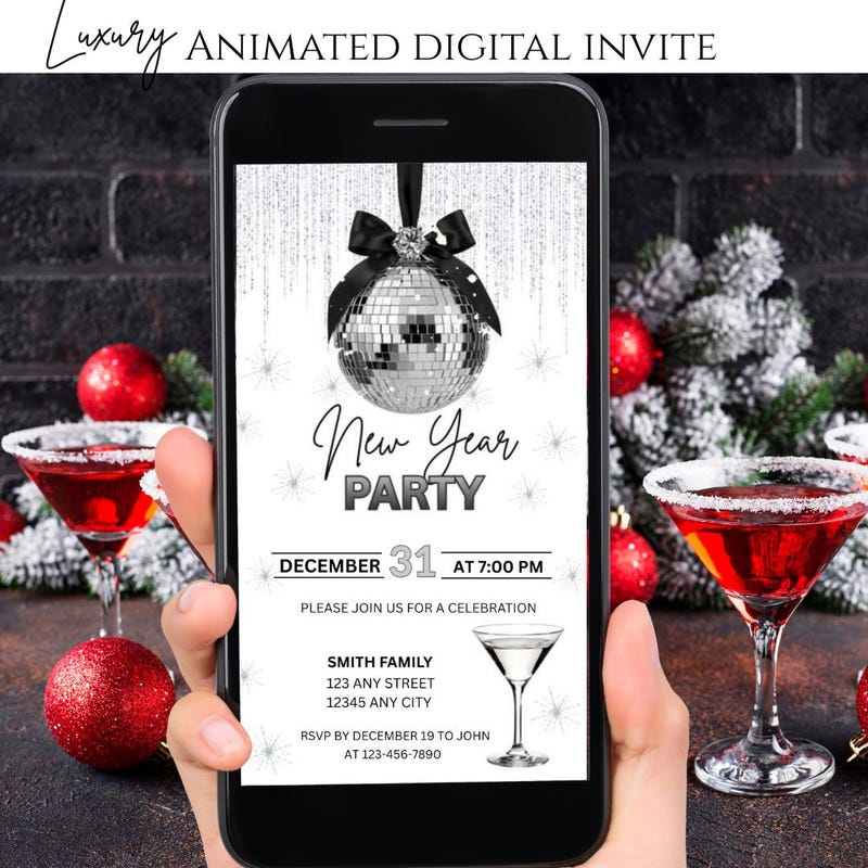 Happy New Year 2026 Invite - Etsy Canada