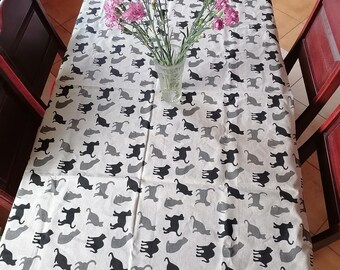 Cat Table Cloth - Etsy