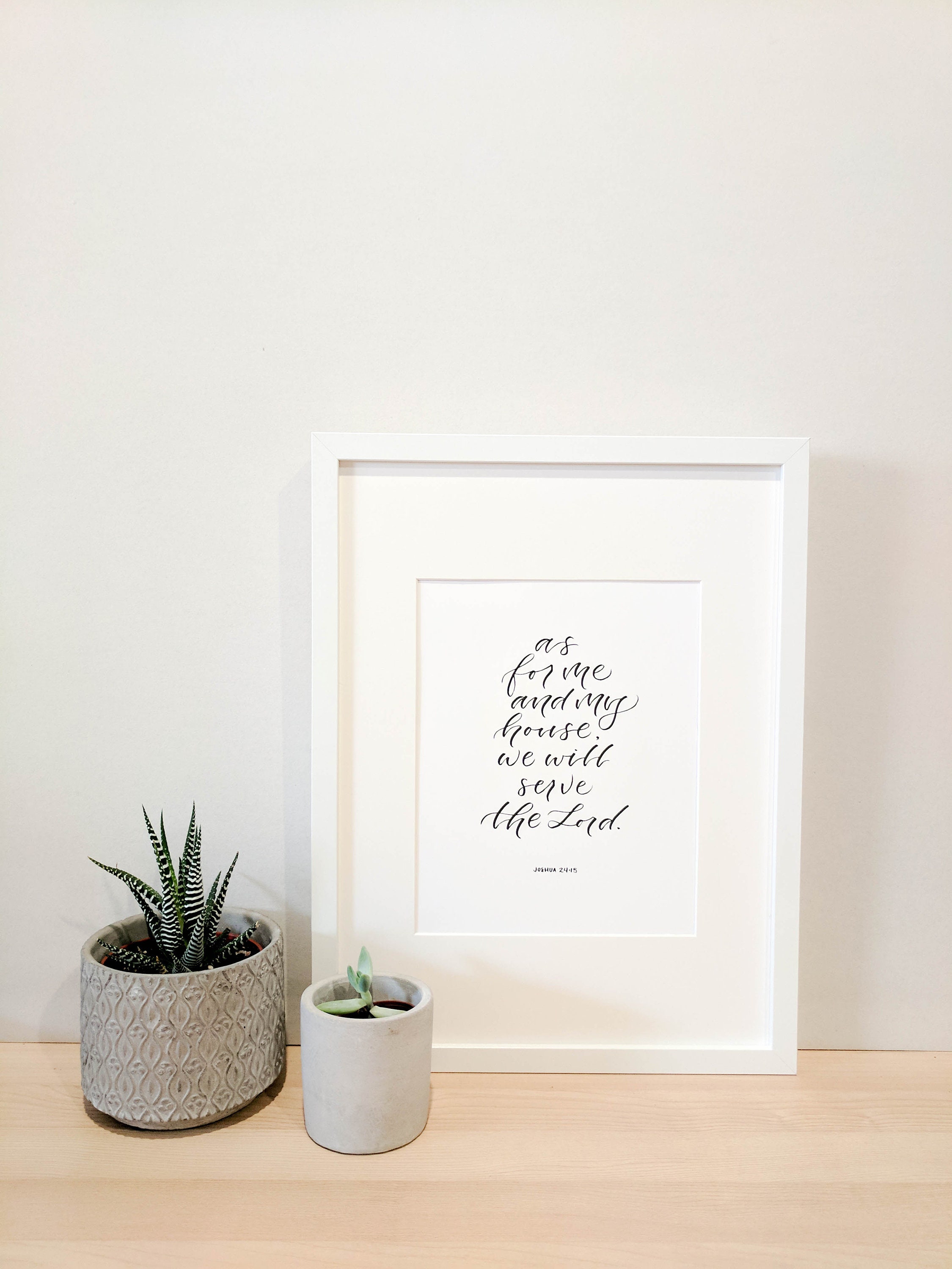 Digital Printable / Joshua 24:15 / Bible Lettering - Etsy