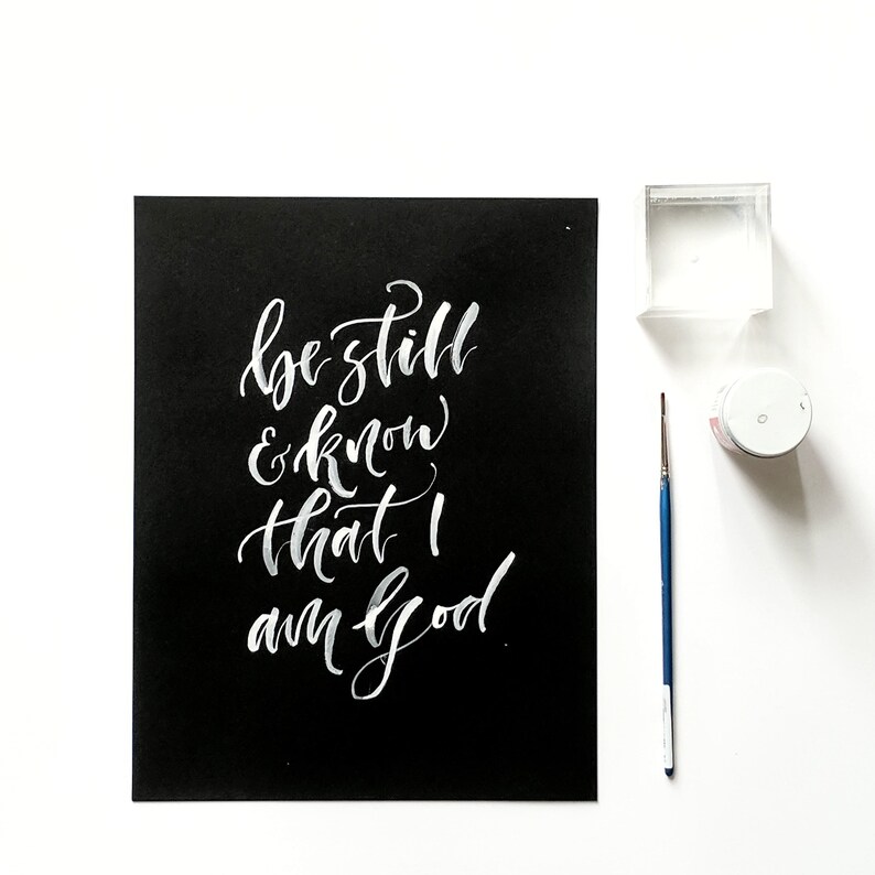 Physical Custom Print | Watercolor Brush Calligraphy - Etsy