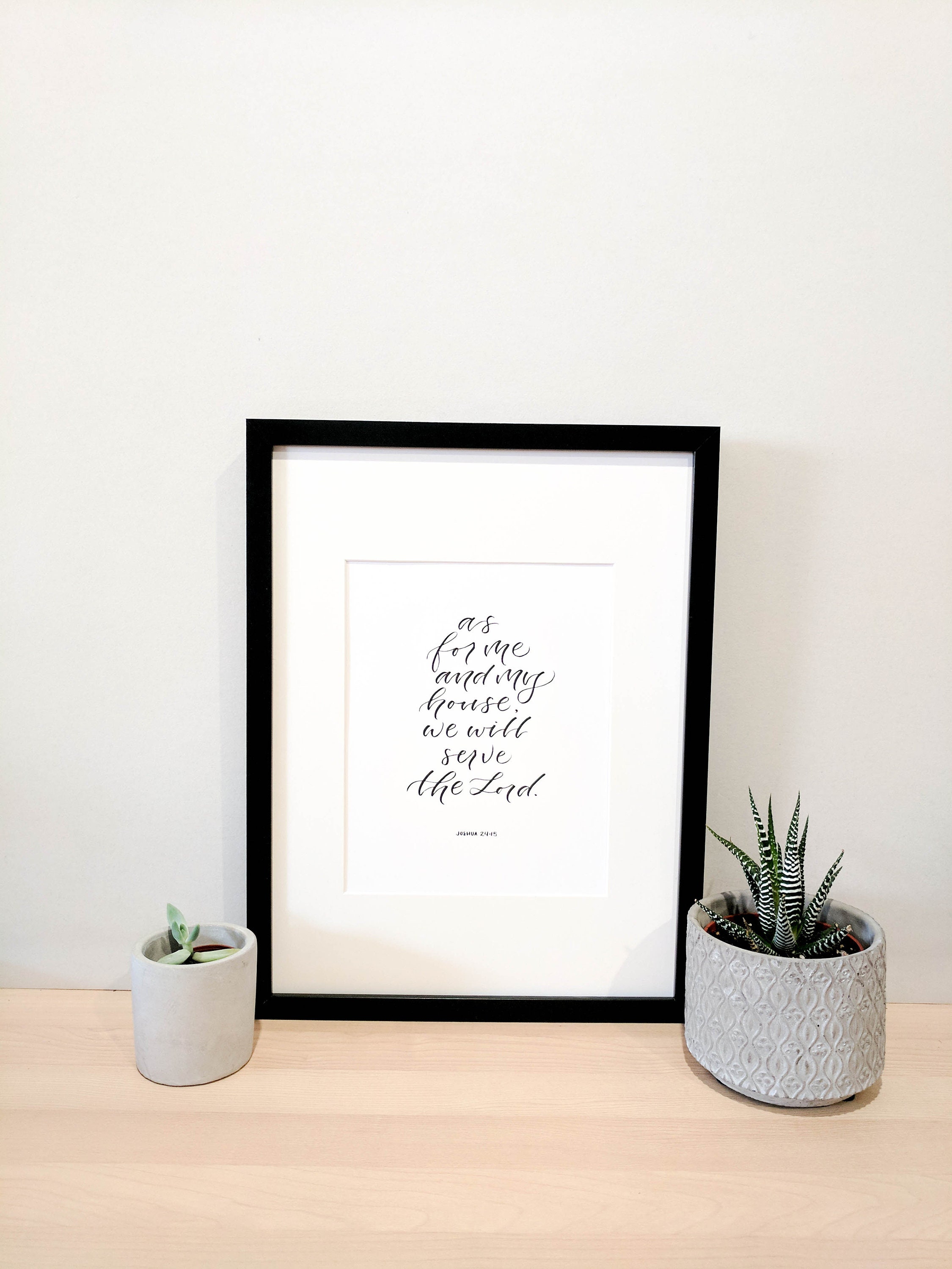 Digital Printable / Joshua 24:15 / Bible Lettering - Etsy