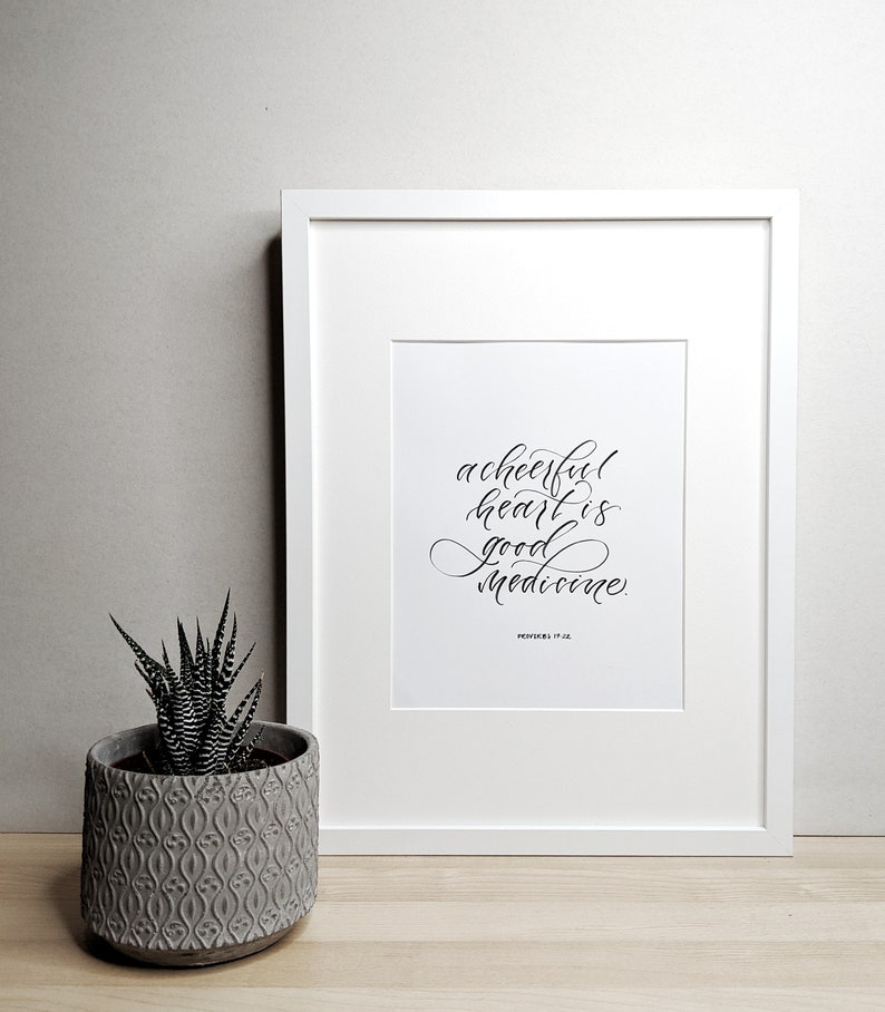 Physical Custom Print | Brush Calligraphy - Etsy