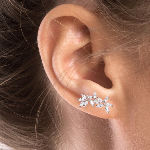 Ear Climbers Stud Earrings Minimalist Ear Crawlers Bridesmaids - Etsy