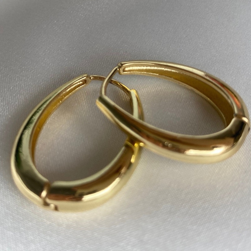 Big Chunky Gold Earrings - Etsy