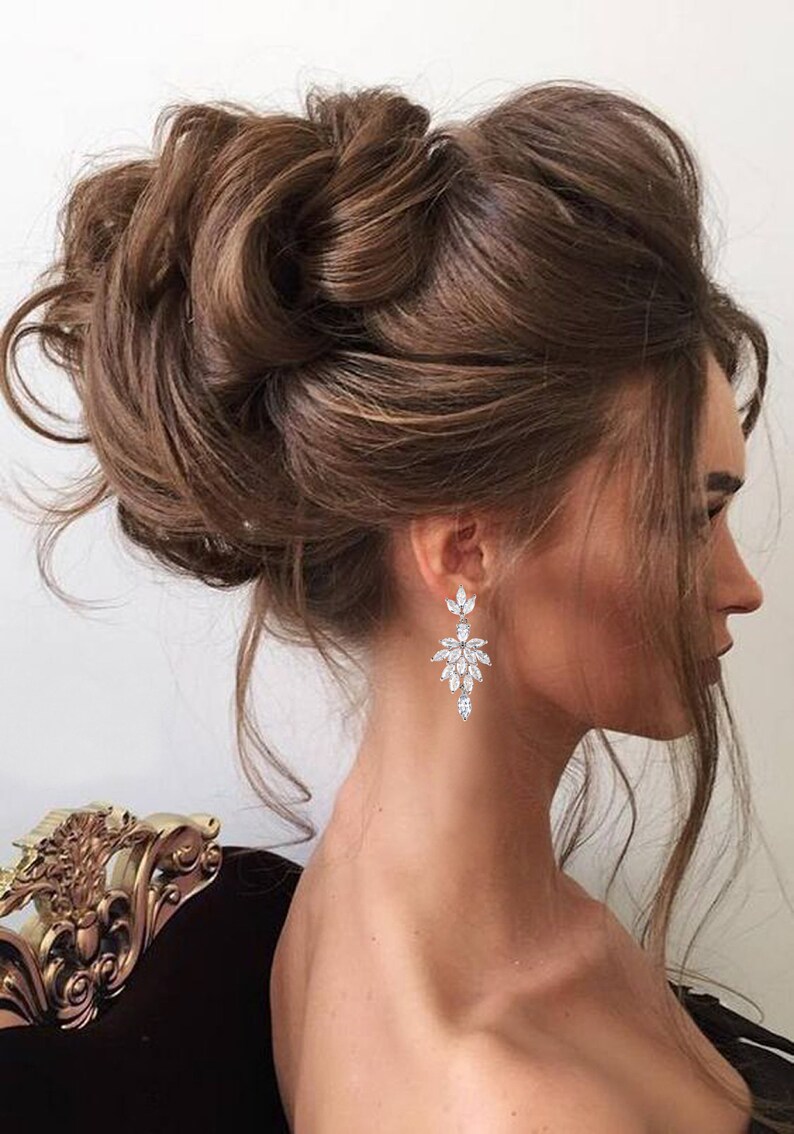 Crystal Bridal Hair Piece Crystal Bridal Hair Accessories Leaf - Etsy