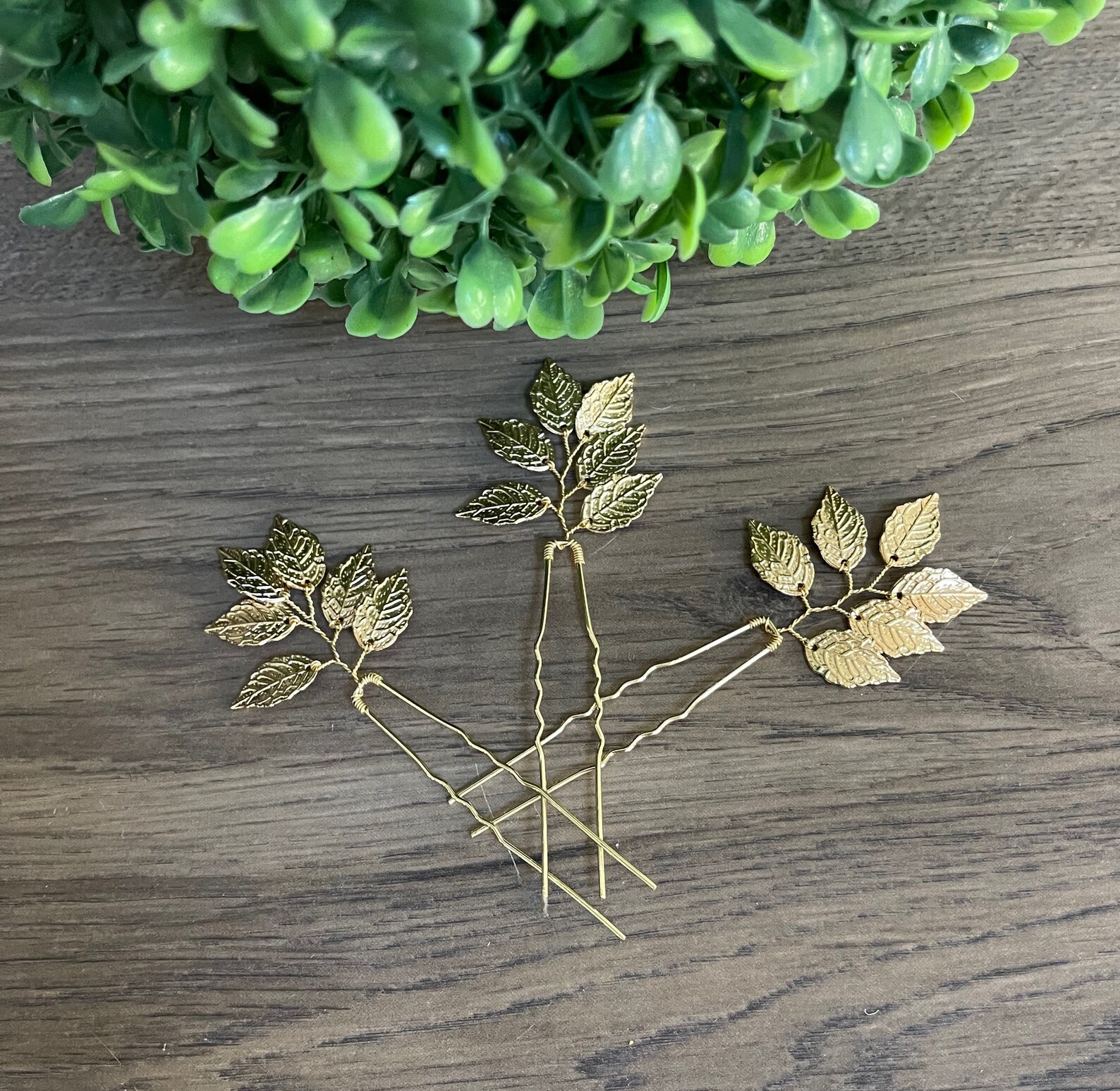 Leaf Hair Pins Leaf Hair Piece Bridal Hair Pins Gold Bridal Hair Pins ...