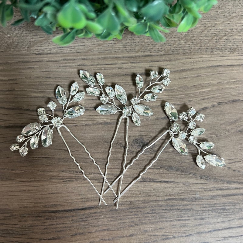 Diamond Hair Pins Gold - Etsy
