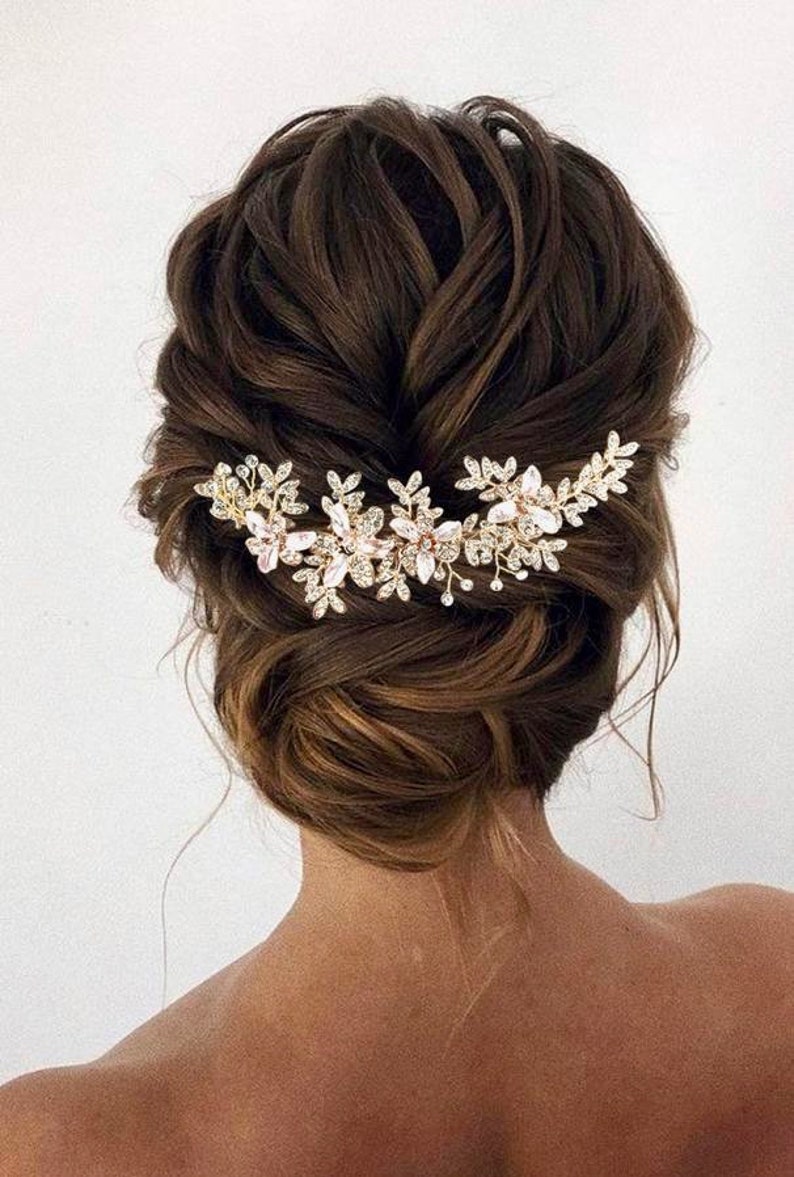 Bridal Hair Accessories Wedding Hair Piece Gold Wedding Hair - Etsy