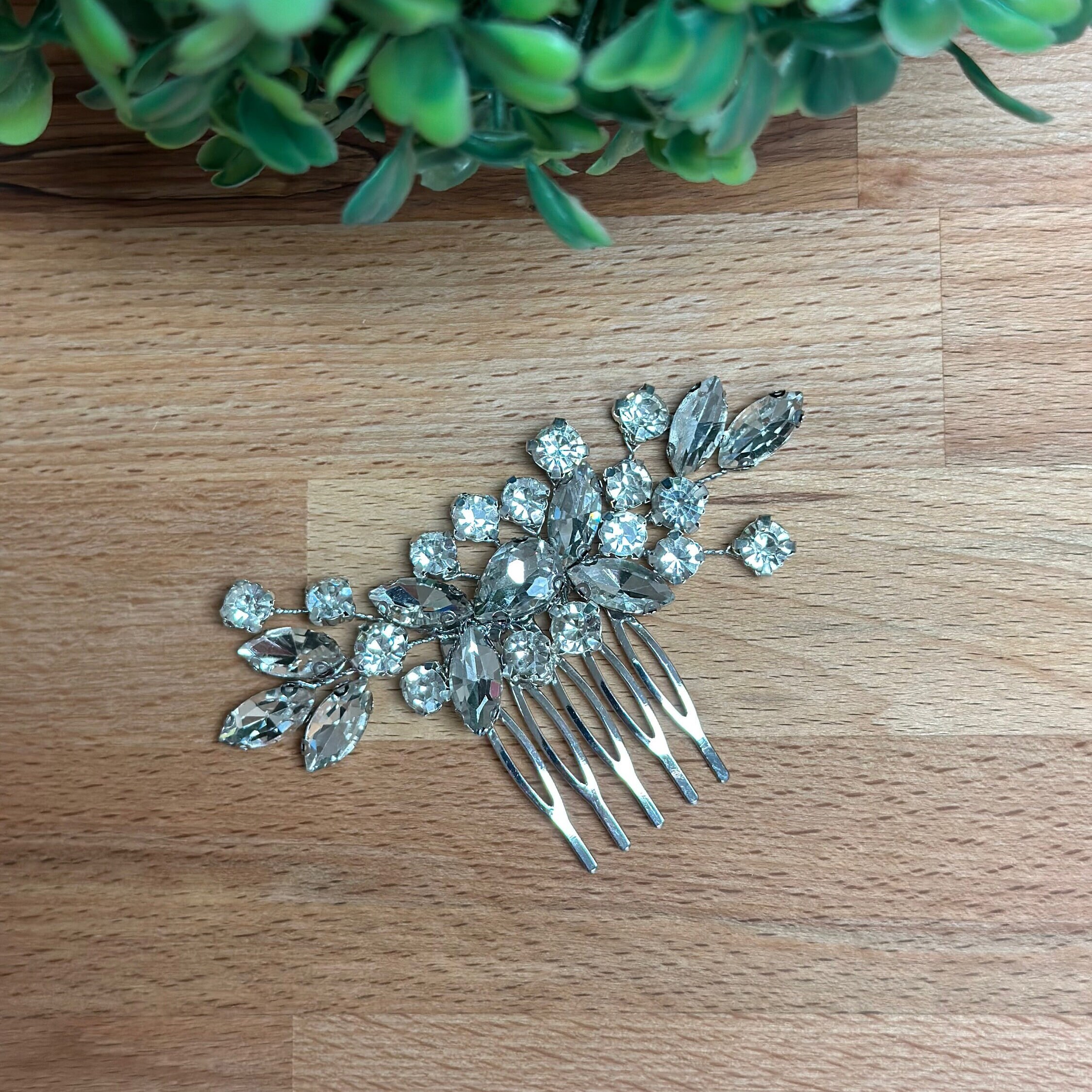 Crystal Bridal Hair Comb Crystal Wedding Hair Accessory Crystal Bridal ...