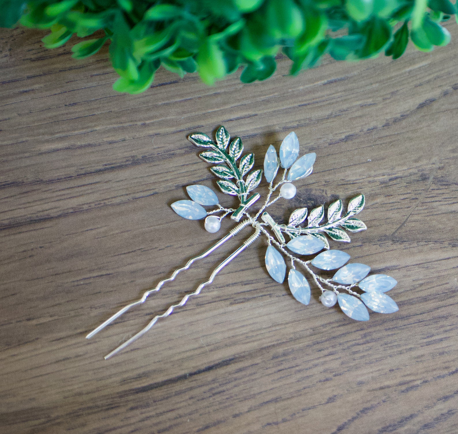 Bridal Hair Pin Something Blue Bridal Hair Pin Bridal Wedding Hair ...