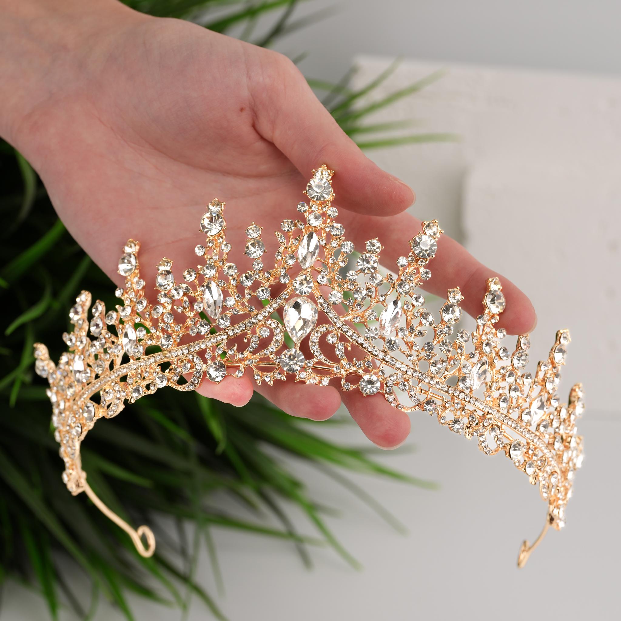 Black Crown Tiara Queen of Hearts Crown Fantasy Crown Red Tiara Crystal ...