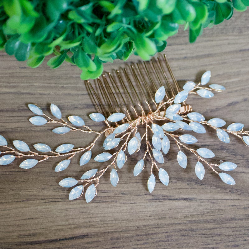 Blue Stones in Hair Combs - Etsy