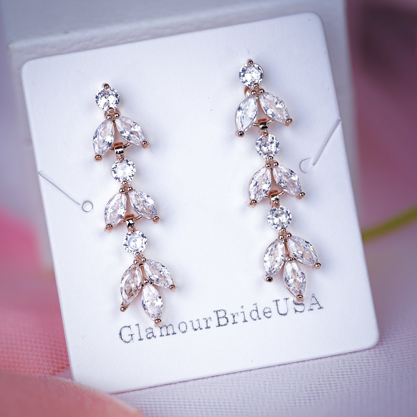 Crystal Bridal Earrings Drop Wedding Earrings Drop Bridal - Etsy