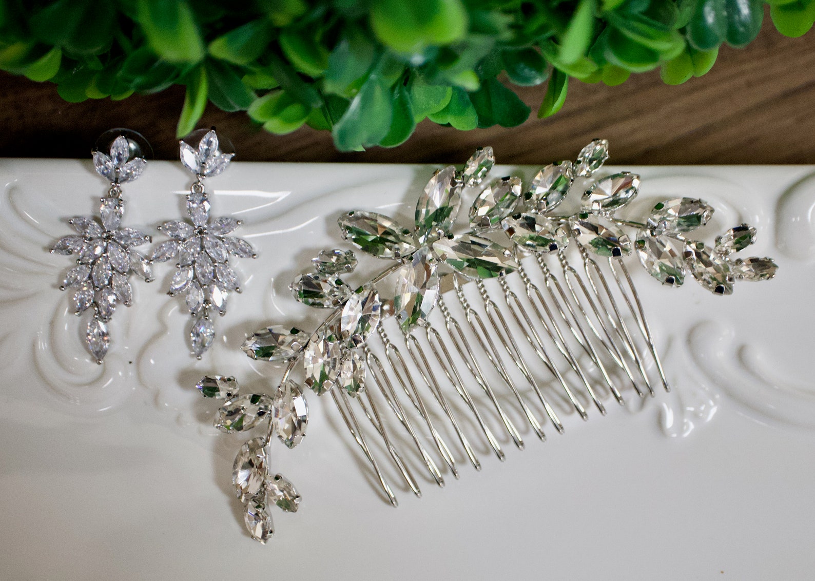 Crystal Bridal Hair Piece Crystal Bridal Hair Accessories - Etsy