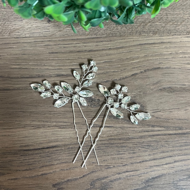 Crystal Hair Pins - Etsy