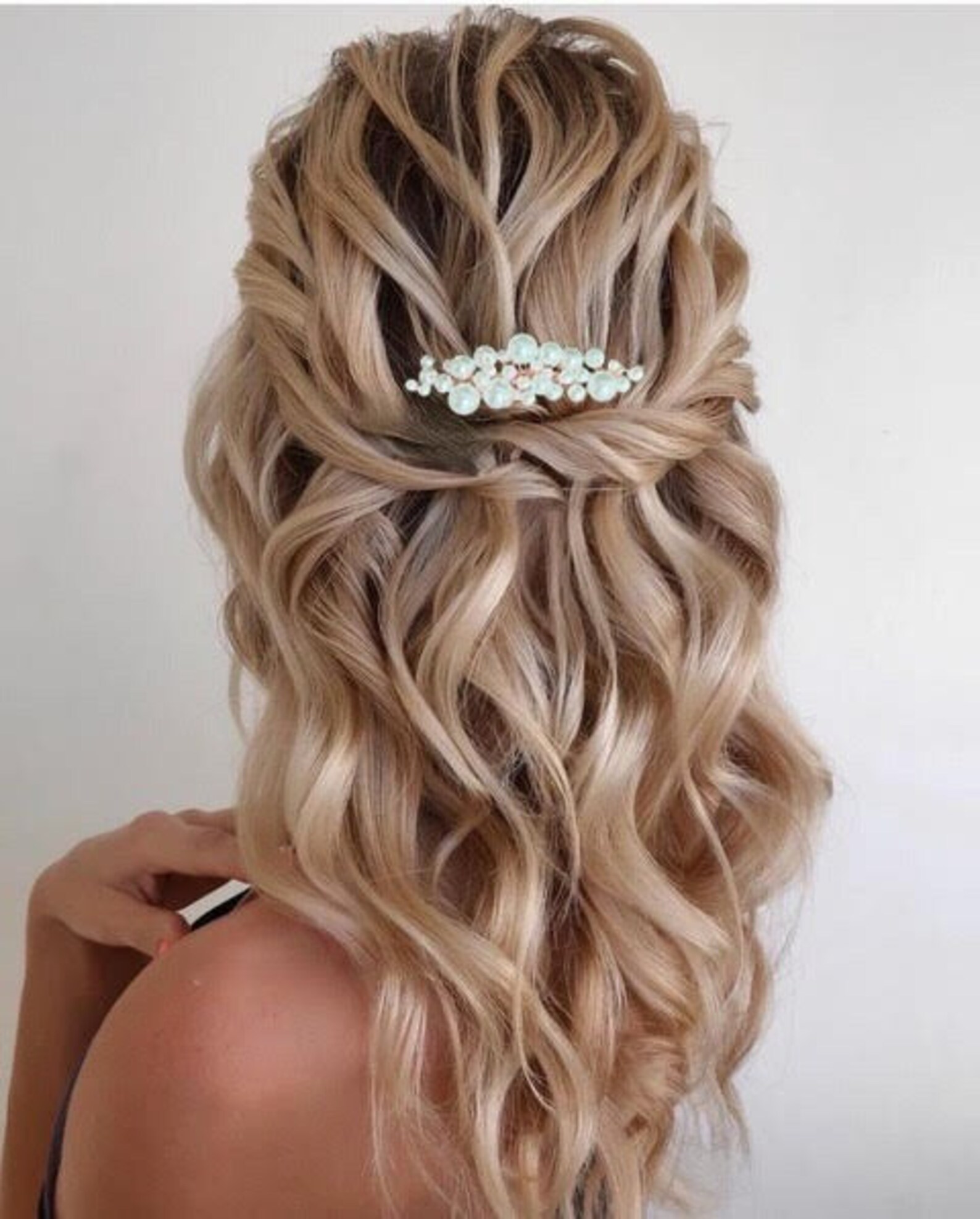 Pearl Hair Accessory Pearl Wedding Hair Accessory Pearl Bridal - Etsy