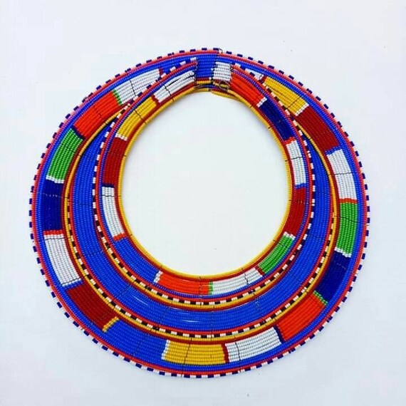 Colorful Ceremonial Neck Collar Necklace Shoulder - Etsy