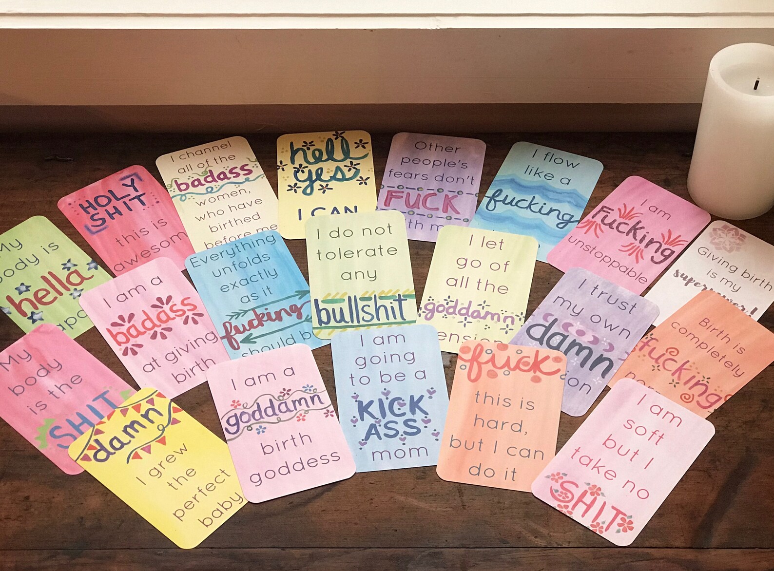 Salty Birth Affirmation Gift Set - Etsy