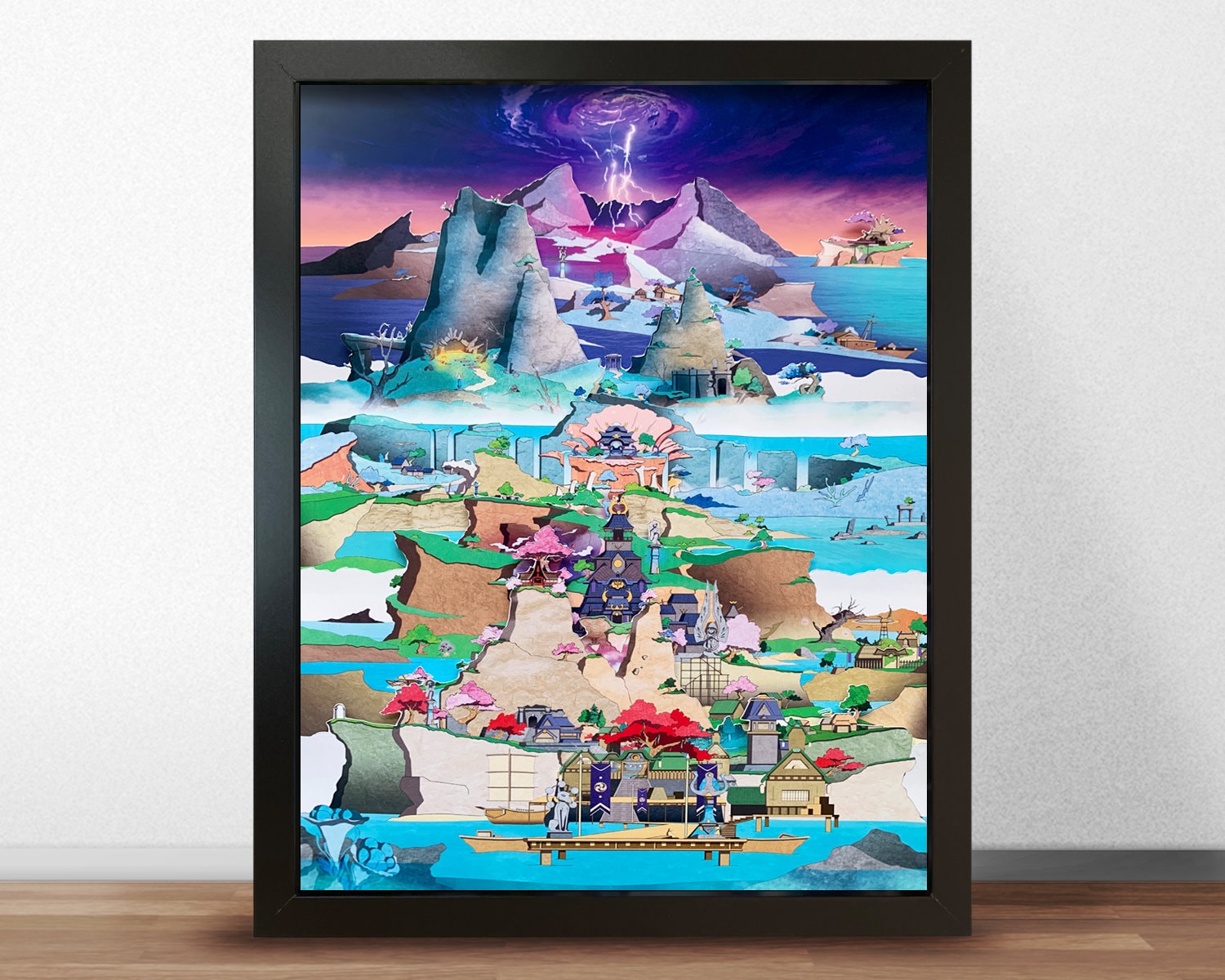 Genshin Inazuma Shadowbox Art - Etsy