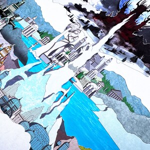 FFXIV Shadowbox Art - World of Hydaelyn Art - Final Fantasy 14 Decor ...