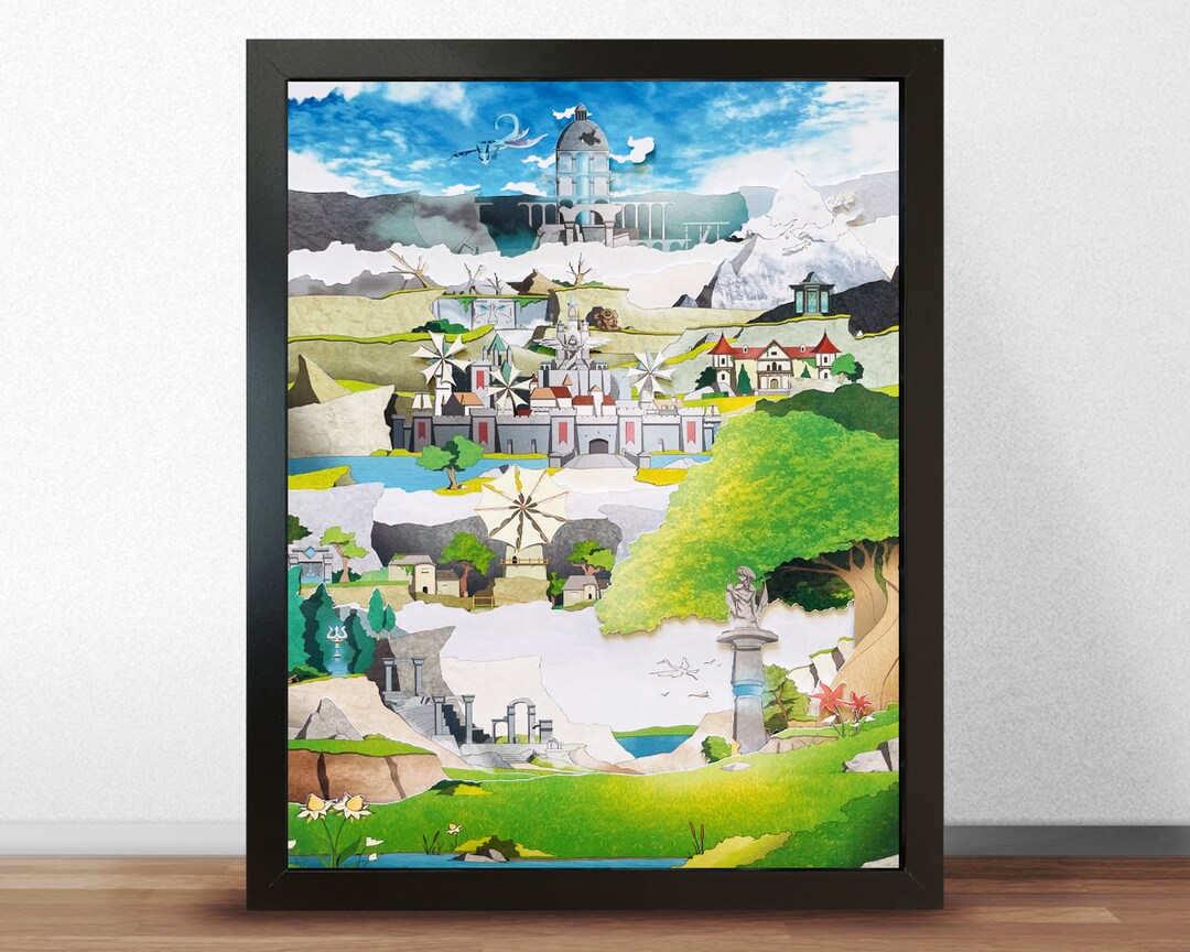 Genshin - Mondstadt - Shadowbox Art - Etsy
