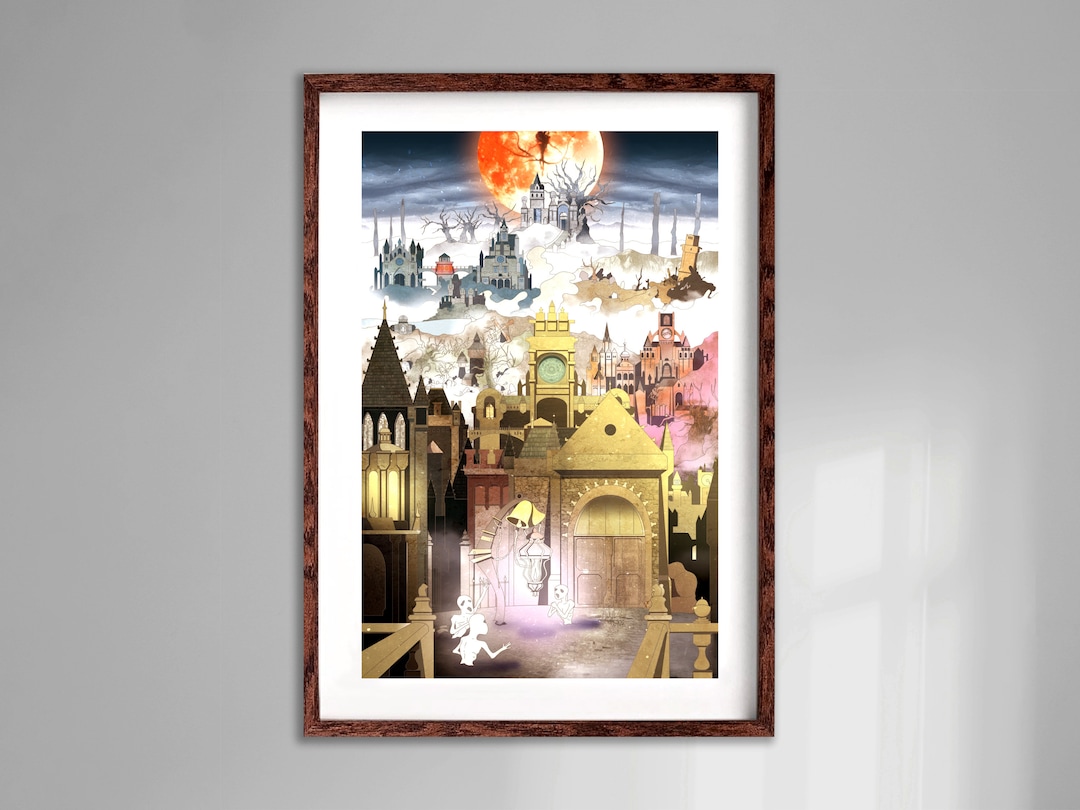 Hunter's Dream Art Print Fantasy Art Print Video Game Decor Geek Gift ...