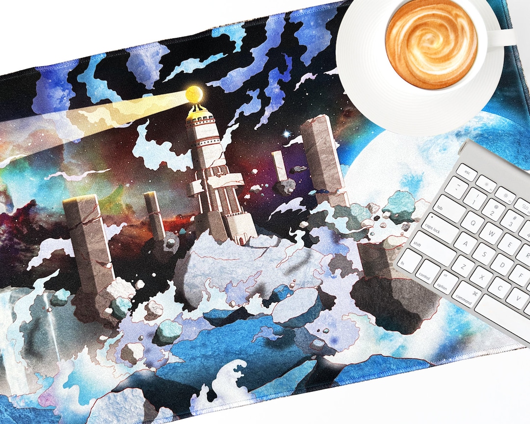 Galactic Lighthouse Desk Mat - Etsy
