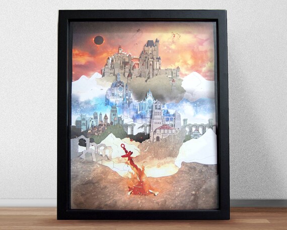 Kindling the Flame Shadowbox Art | Etsy