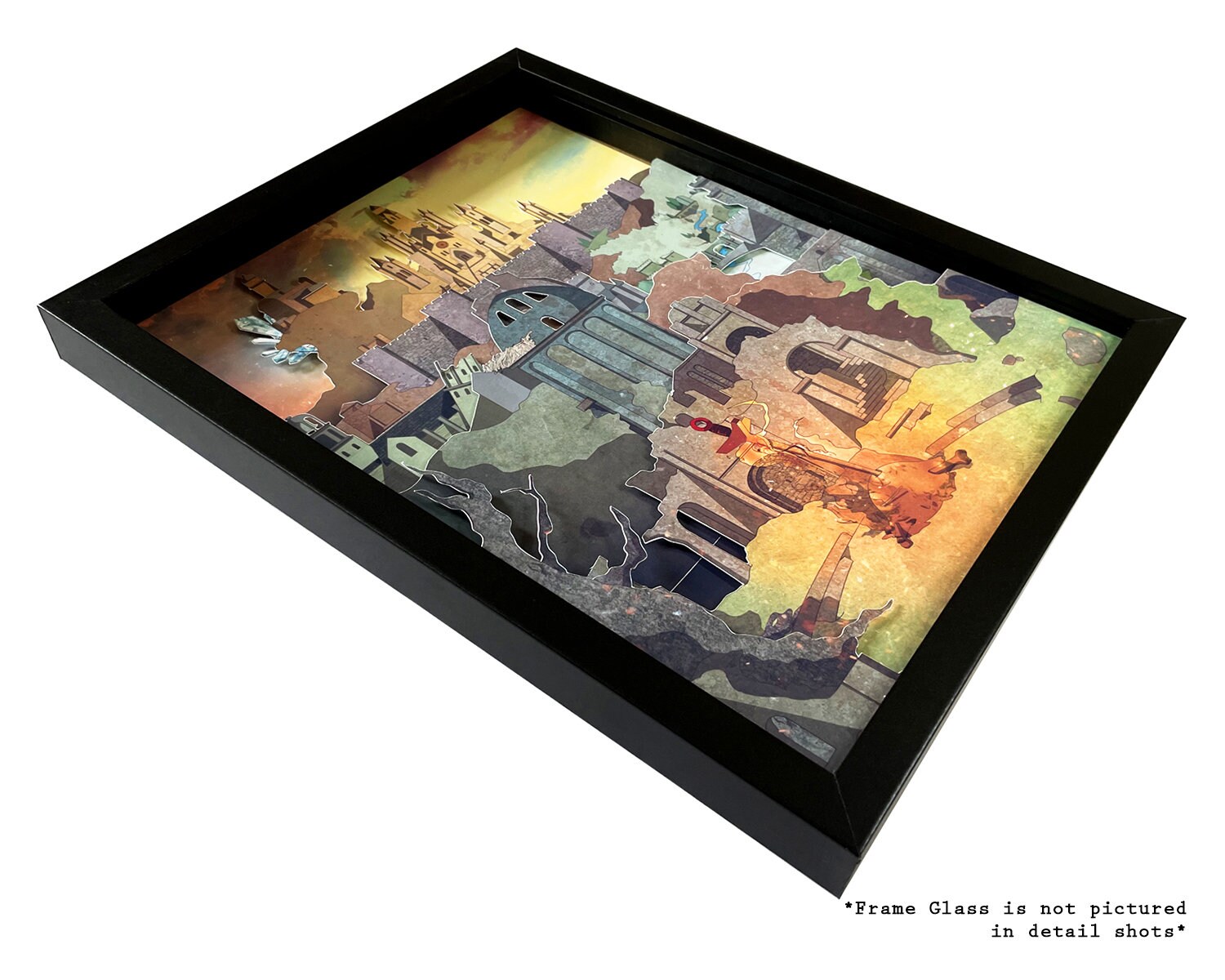 Lordran - Firelink Shrine - Shadowbox Art - Etsy