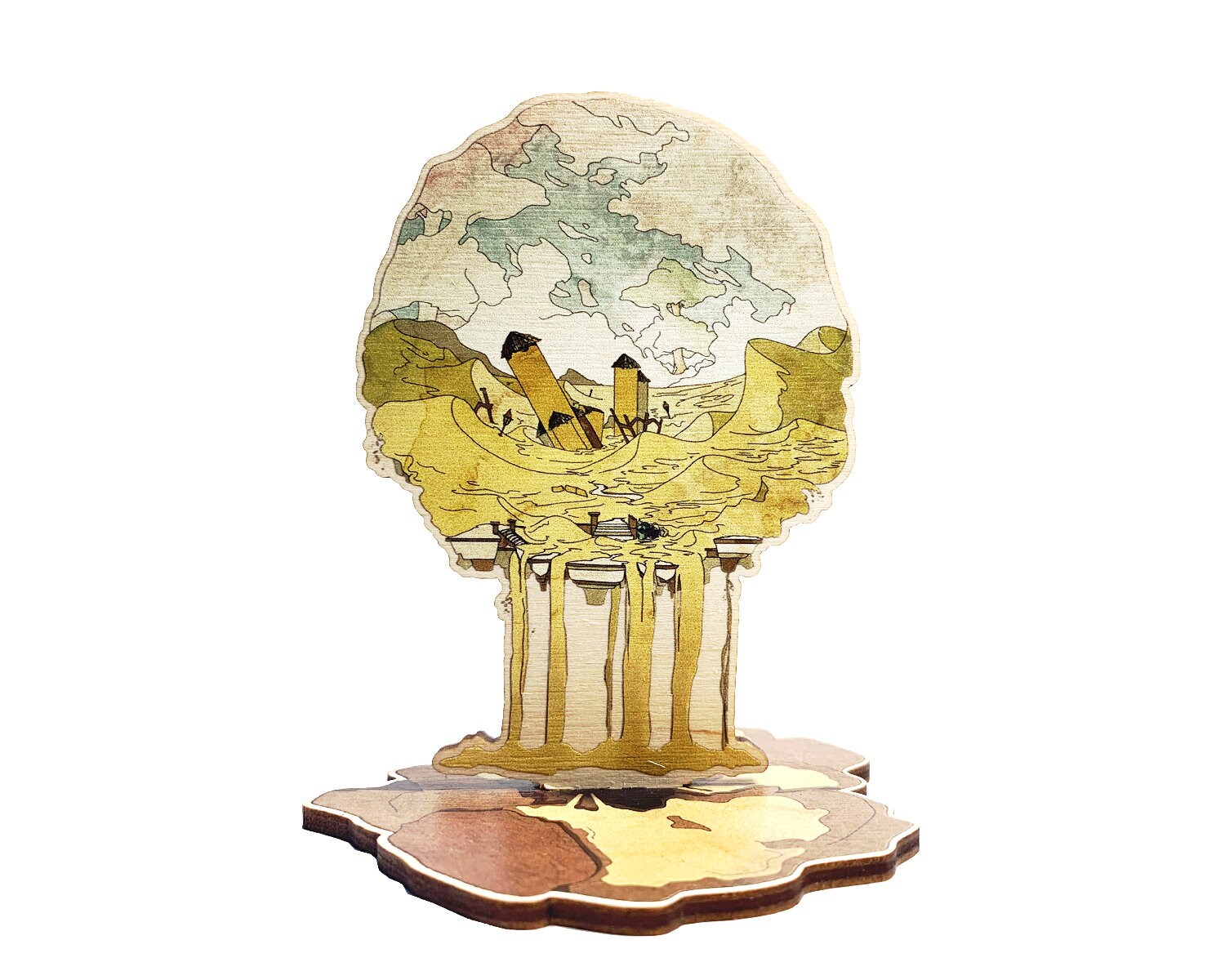 Solemn Sands Wooden Standee Fantasy Artwork Fantasy - Etsy