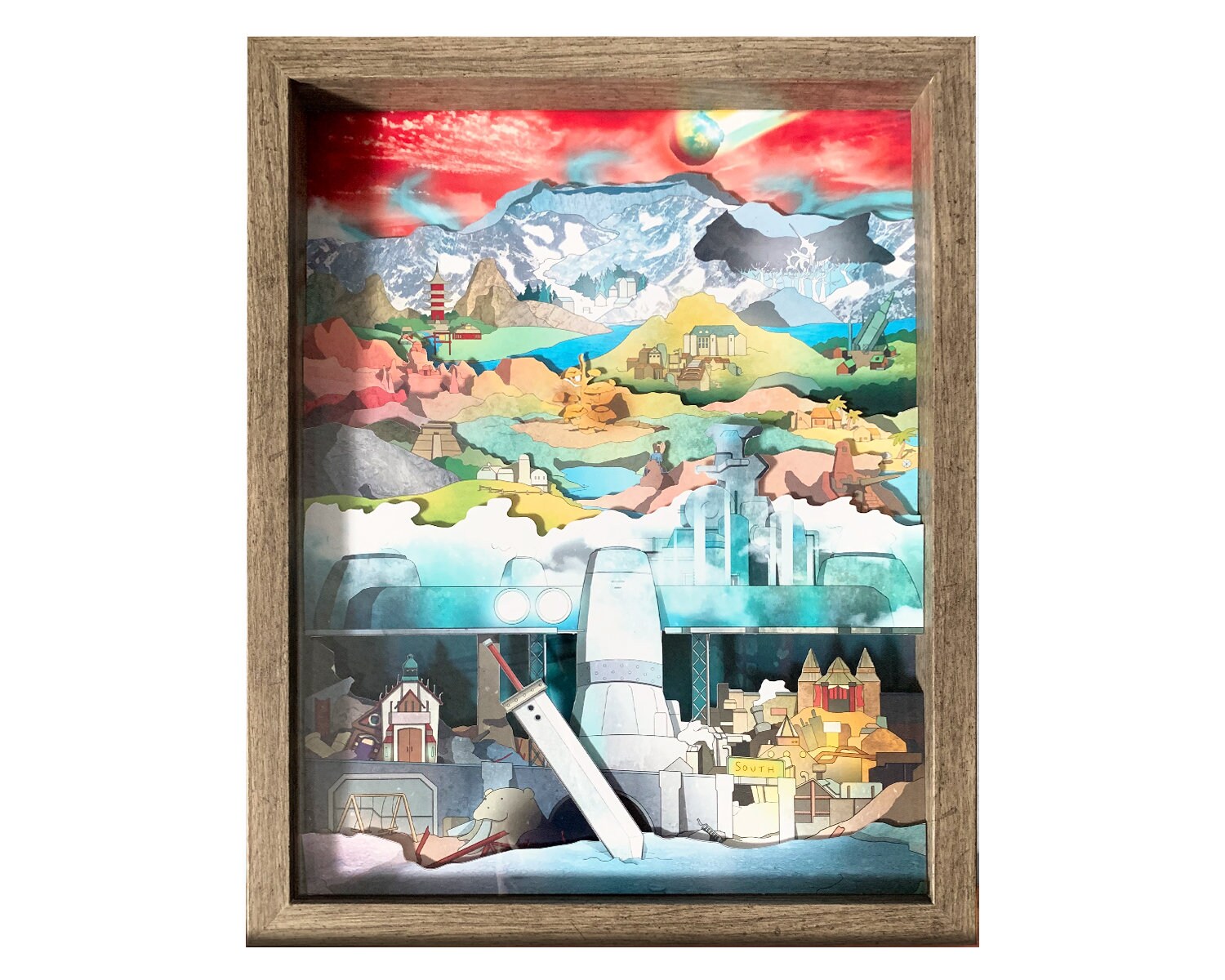 Final Fantasy 7 Shadowbox Art | Etsy