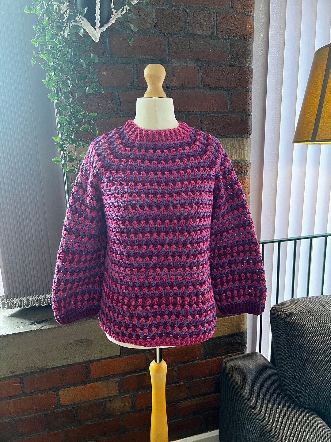 Womens Crochet Jumper, Handmade Crochet Jumper. Handmade Jumper ...