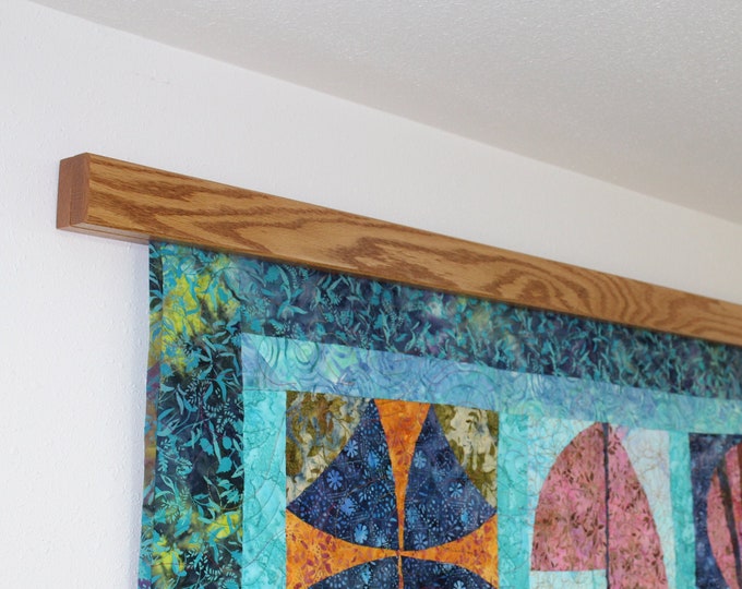 Quilt Wall Hanger / 61"-66" the Modern Knobbles Hanger for Quilts, Rug ...