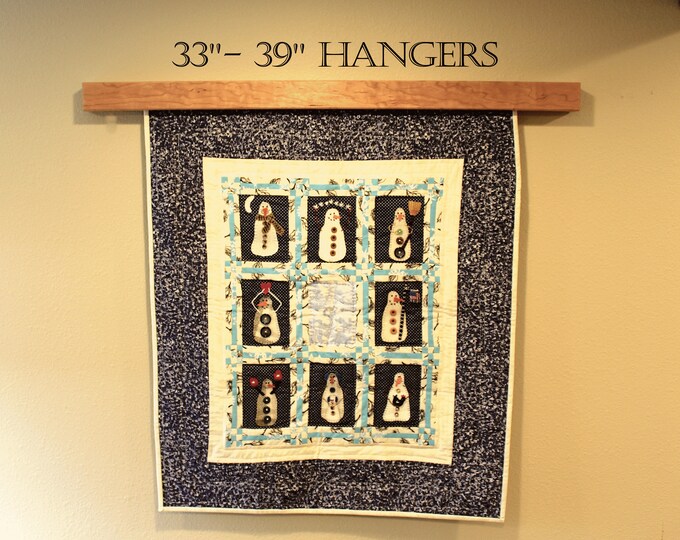 Quilt Wall Hanger 33" to 39" Inch Knobbles Modern Compression Style ...