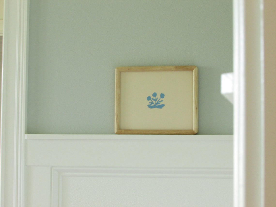 Deft Blue Norwegian Floral Motif Papercut Artwork / Modern Farmhouse ...