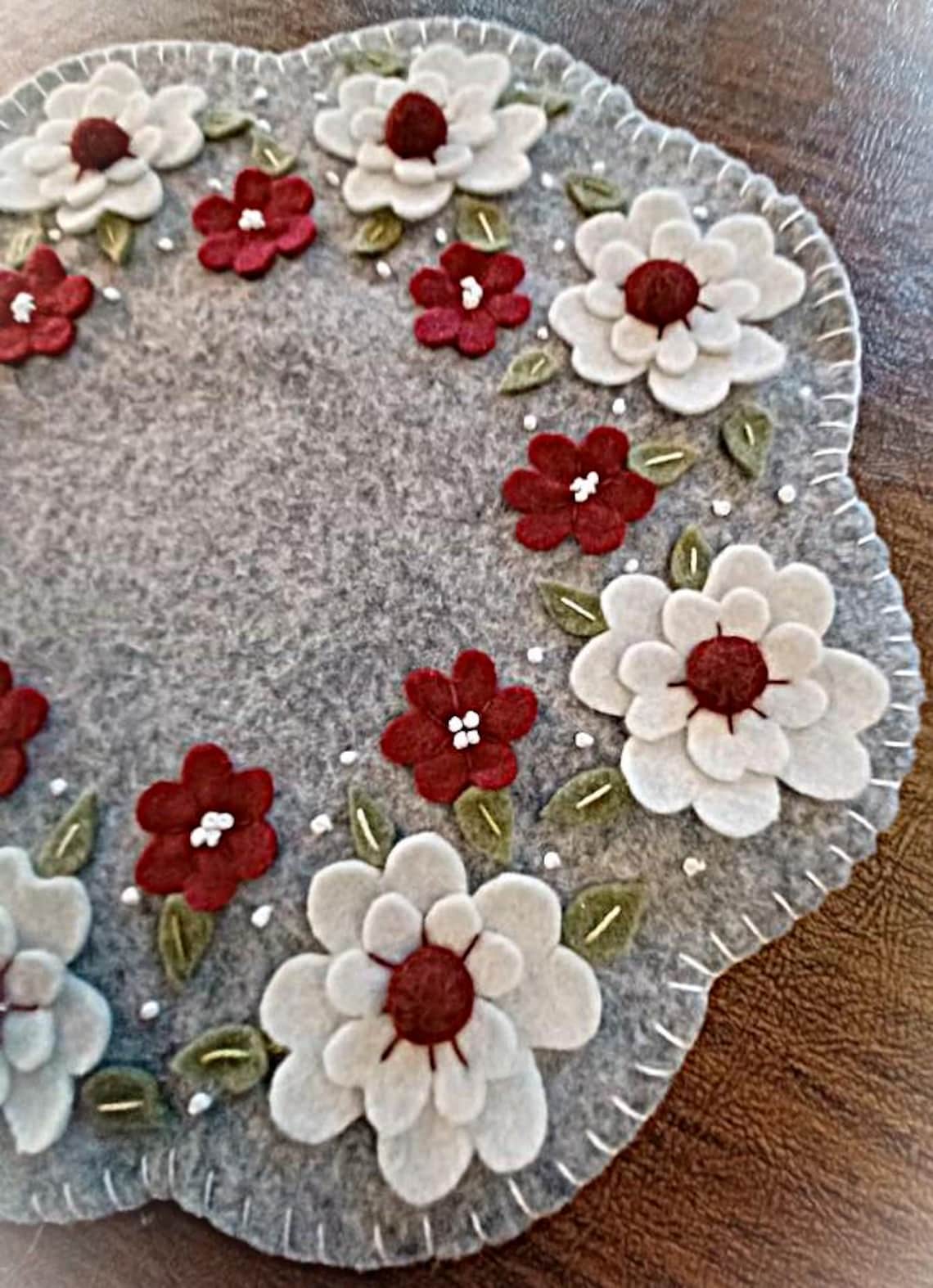 Candle Mats: Display for Battery Operated Candles, Wool Mat, Mothers ...