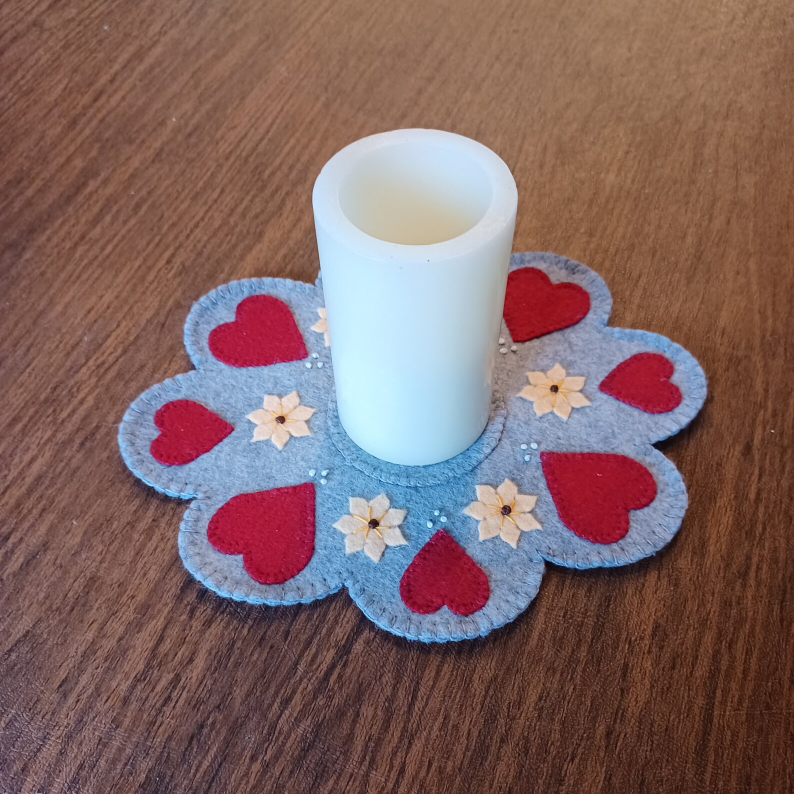 Candle Mat: Home Accent for Battery Operated Candles, Mug Rug ...