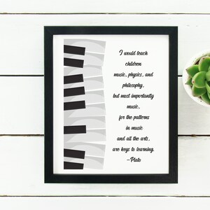 Printable Music Quote Print Playroom Wall Art Decor Digital - Etsy