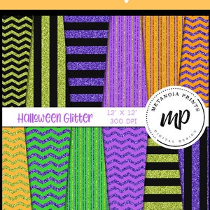 Halloween Digital Paper Paper Digital Instant Download Scrapbooking ...