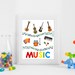Music Instruments Printable Wall Art Music Classroom Kids Room - Etsy