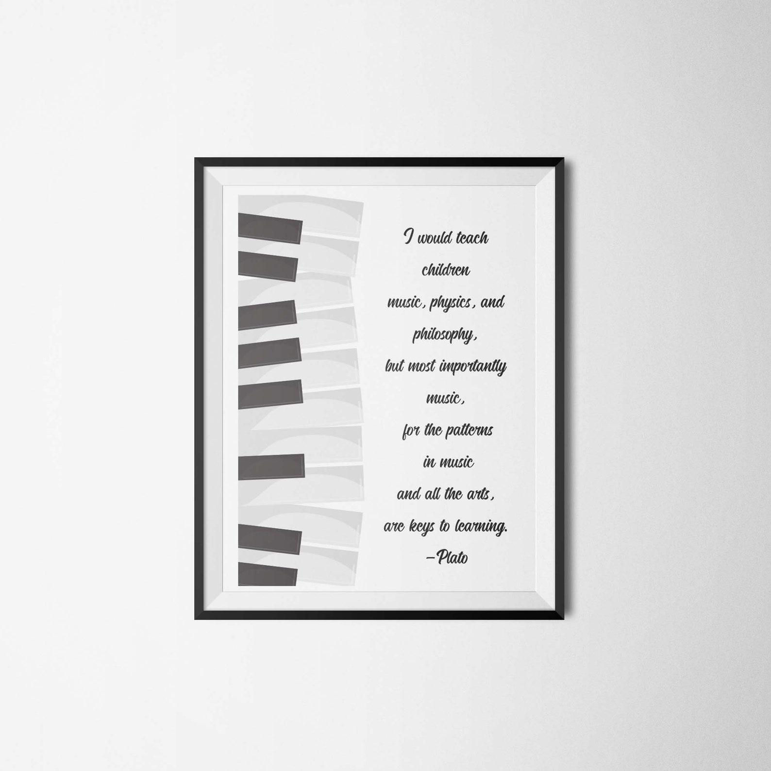 Printable Music Quote Print Playroom Wall Art Decor Digital - Etsy