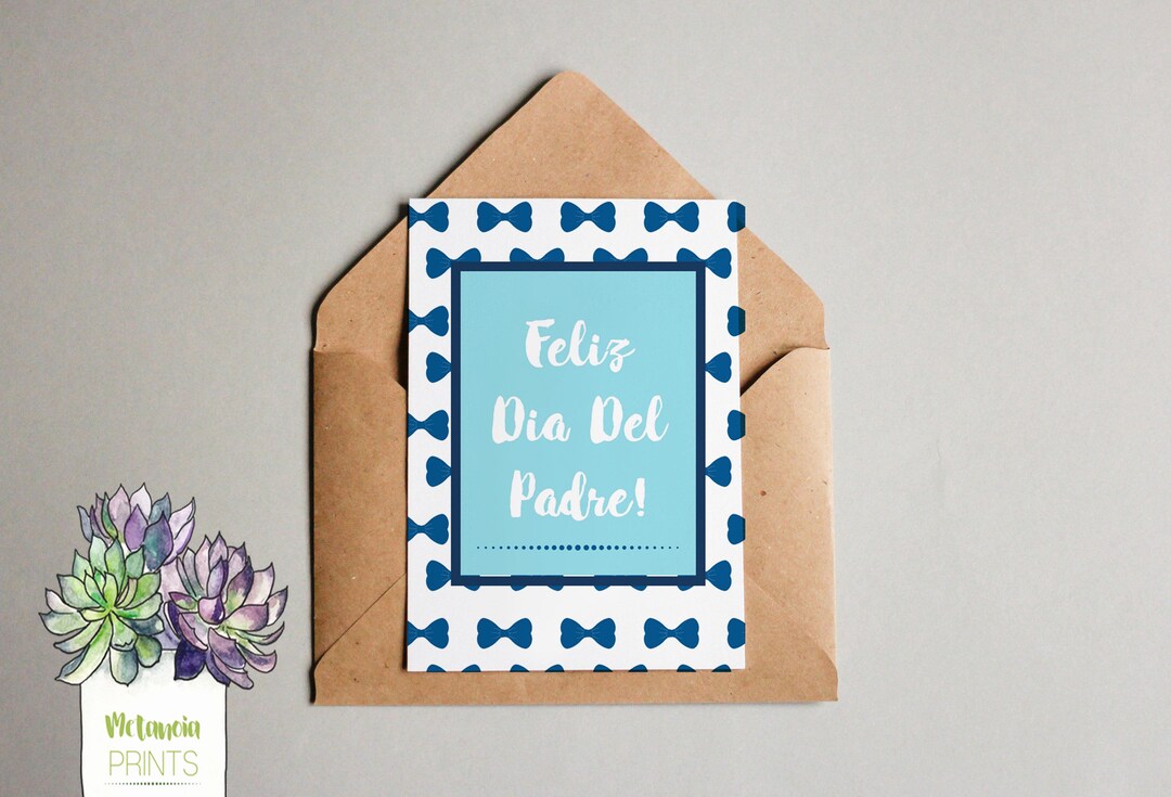 Printable Feliz Dia Del Padre Happy Father's Day Card | Digital ...