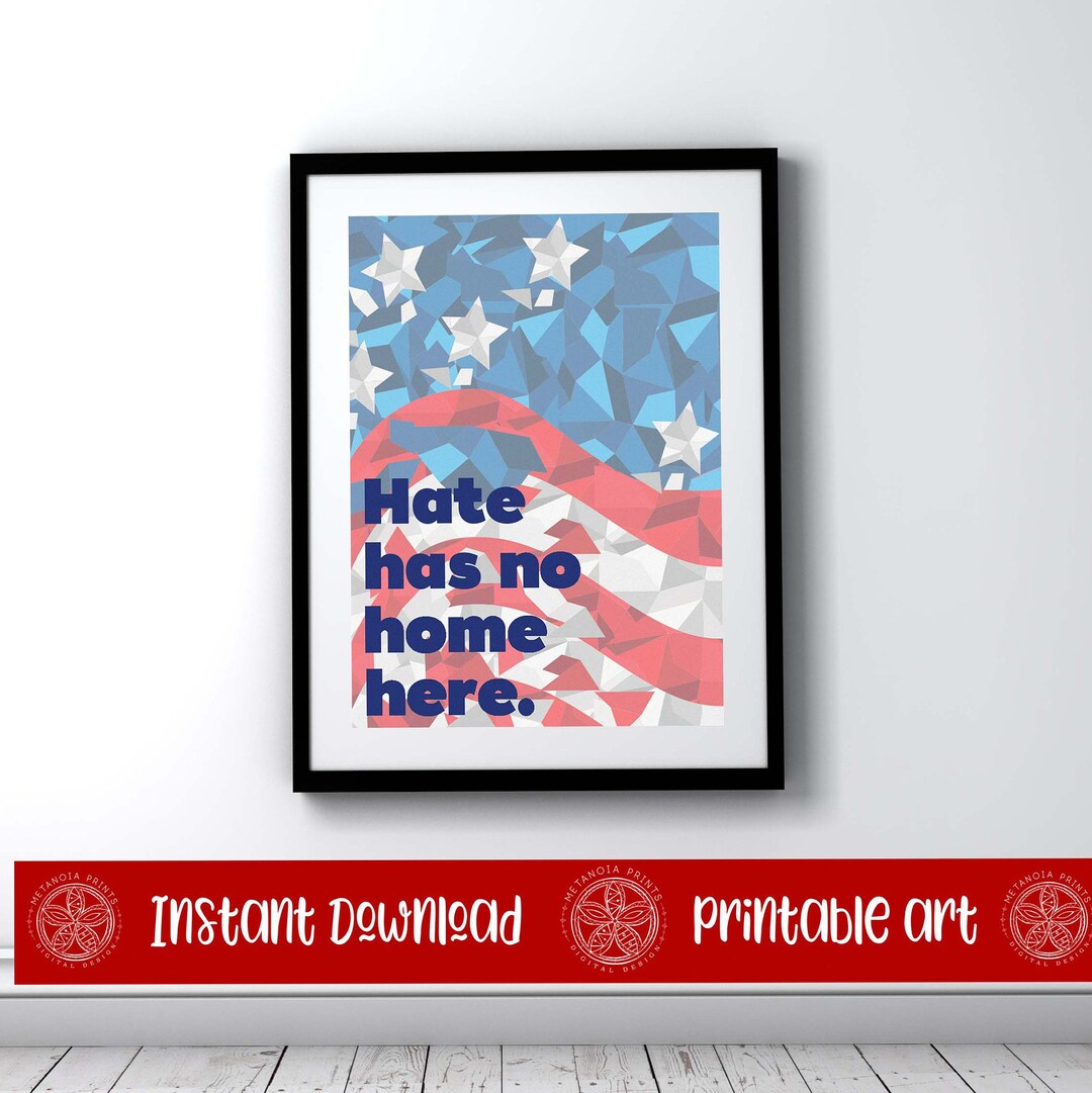 American Flag Inspirational Quote Print Digital Download Art Printable ...
