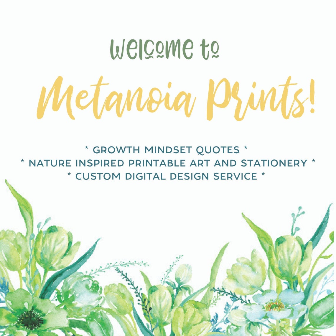 Watercolor Flower Printable Stationery Instant Digital | Etsy